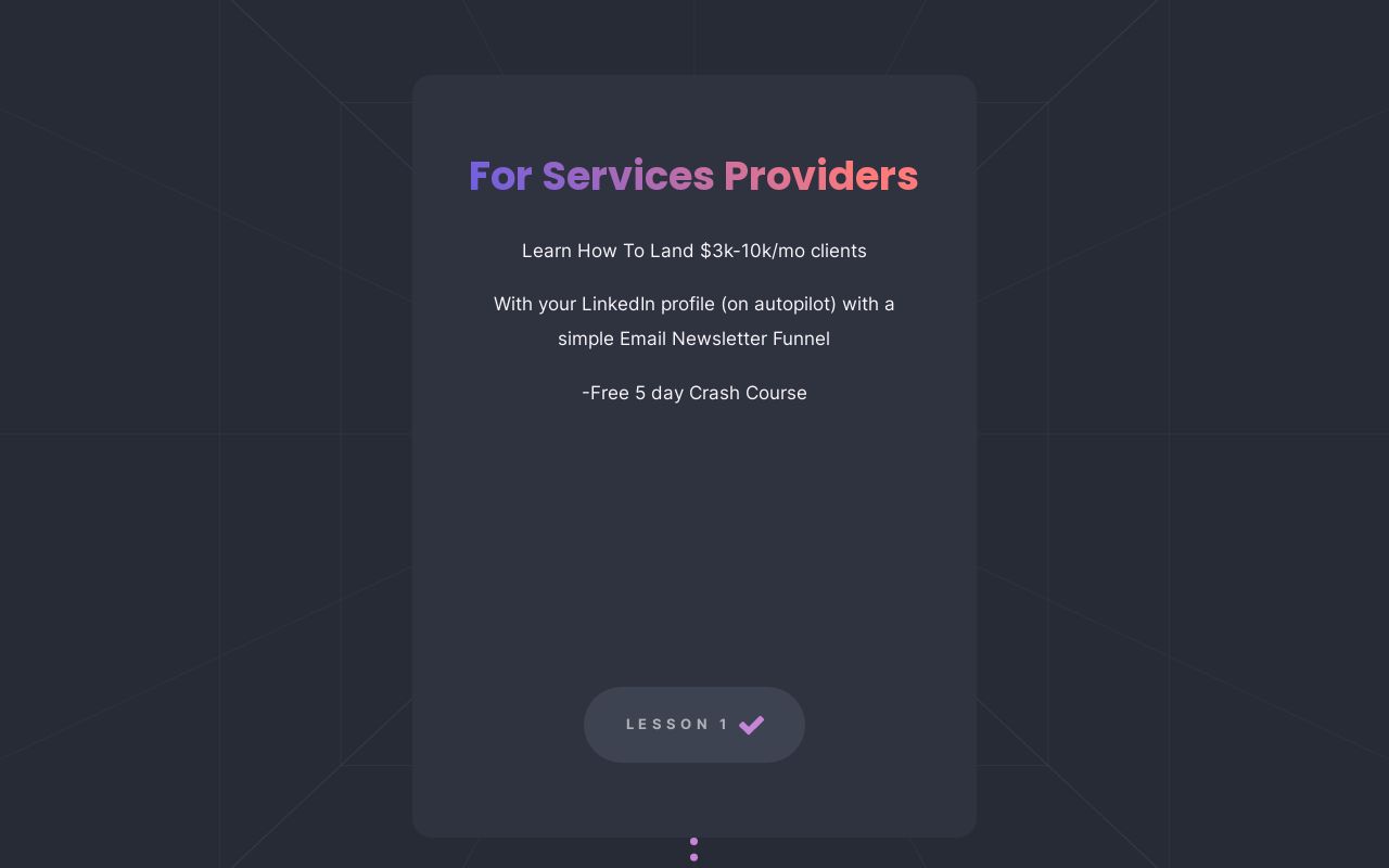 For Services Providers